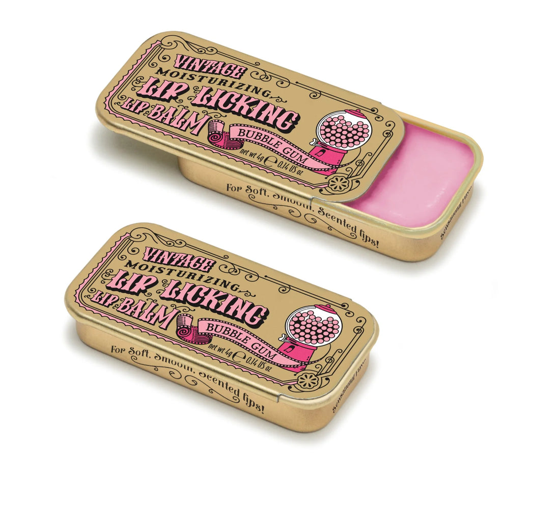 Lip Licking Flavored Lip Balm - Vintage Slider Tins – The Brush Boutique